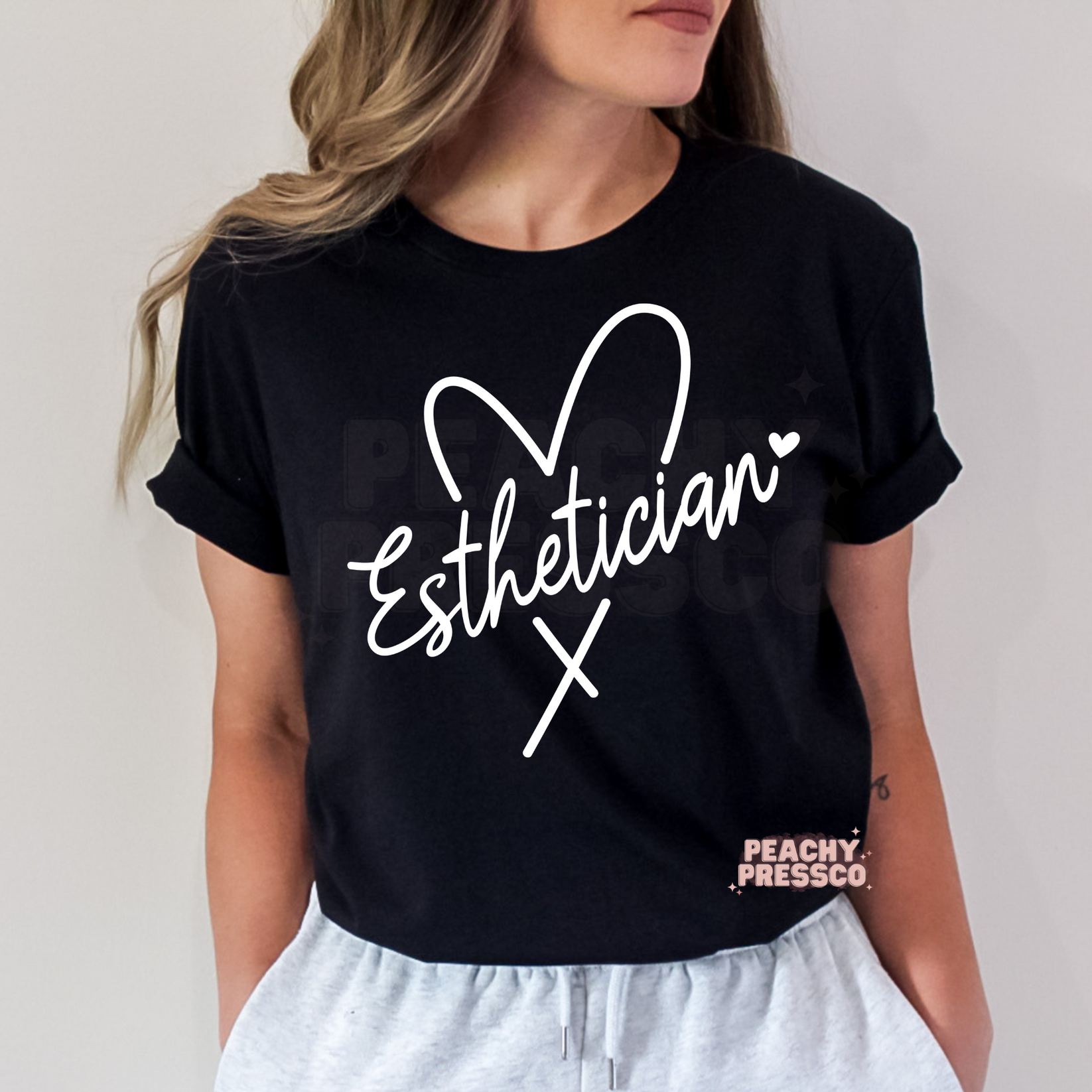Esthetician Shirt – Minimalist Aesthetic Beauty Professional Apparel ...